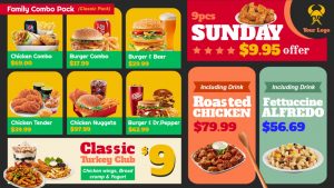 take-away-menu-board-for-restaurant-sign-menu | Digital menu boards ...